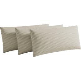 Sit & More Sofakissen SIT & MORE "Chelsea", creme, B:60cm H:30cm, Stoff, Polsterauflagen, Sofakissen, zur Auswahl Sets mit 2 oder 3 St&uuml;ck