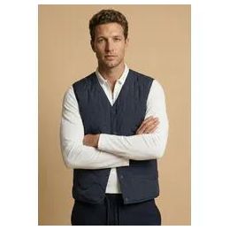 Steppweste Fynch-Hatton, Herren, Gr. XL, schwarz navy, Web, Obermaterial: 100% Polyamid, unifarben, normal h&uuml;ftbedeckend, V-Ausschnitt, Westen Steppweste, mit V-Ausschnitt, mit Druckkn&ouml;pfen, normale Passform