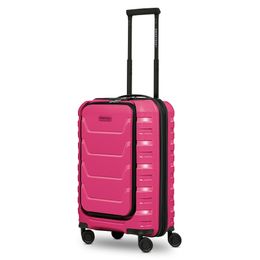 Trolley SMARTBOX "Edition 01 4 Rollen Kabinentrolley 55 cm Laptopfach", Gr. 39 l, pink, Polypropylen, Koffer