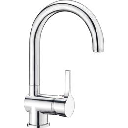 Sp&uuml;ltischarmatur CORNAT "SKAGEN", grau (chromfarben), Messing, Armaturen, Einhebelmischer, Durchflussmenge bei 3 bar: ca. 7,40 l/min