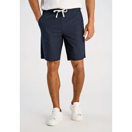 Shorts LINDBERGH "Freizeitshorts Relaxed Fit", Herren, Gr. L, navy, Obermaterial: 100% Baumwolle, unifarben, relaxed fit, Hosen Shorts