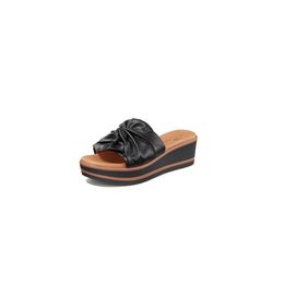 Peter Hahn - Pantolette, schwarz, Gr. 38 - Leder