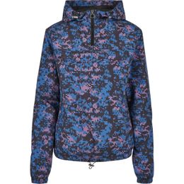 Outdoorjacke Urban Classics "Urban Classics Damen Ladies Camo Pull Over Jacket", Damen, Gr. XS, digitalduskvioletcamo, 100% Polyester, mehrfarbig, normal, ohne Ausschnitt, Jacken Outdoorjacke