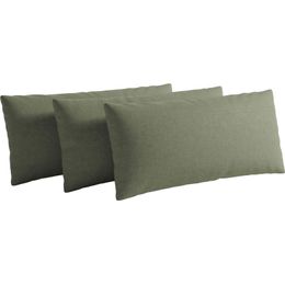 Sit & More Sofakissen SIT & MORE "Chelsea", olive, B:60cm H:30cm, Stoff, Polsterauflagen, Sofakissen, zur Auswahl Sets mit 2 oder 3 St&uuml;ck