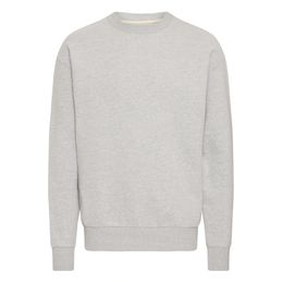 Rundhalspullover Blend "Rundhalspullover BHCopper", Herren, Gr. L, grau (stone mix), Obermaterial: 50% Baumwolle CO. 50% Polyester PES., Pullover Rundhalspullover