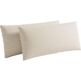 Sit & More Sofakissen SIT & MORE "Chelsea", creme, B:60cm H:30cm, Stoff, Polsterauflagen, Sofakissen, zur Auswahl Sets mit 2 oder 3 St&uuml;ck