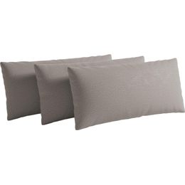 Sit & More Sofakissen SIT & MORE "Chelsea", taupe, B:60cm H:30cm, Stoff, Polsterauflagen, Sofakissen, zur Auswahl Sets mit 2 oder 3 St&uuml;ck
