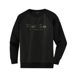 Kapuzenpullover Uncle Sam "Sweatshirt", Gr. S, schwarz, Obermaterial: 65% Polyester PES. 35% Baumwolle CO., Pullover Kapuzenpullover