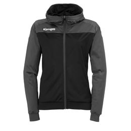 Trainingsjacke Kempa "Trainingsjacke PRIME MULTI WOMEN", Damen, Gr. L, schwarz (schwarz, anthra), Obermaterial: 100% Polyester PES., Jacken Trainingsjacke
