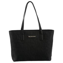 Valentino Handbags Shopper VALENTINO BAGS "SHOPPING PANSY", Damen, Gr. B/H/T: 35cm x 28cm x 10cm, schwarz (nero), Polyurethan, Taschen Shopper, Handtasche Damen Henkeltasche Schultertasche