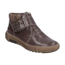 Stiefelette Josef Seibel "Maren 25, anthrazit-kombi", Damen, Gr. 38, grau (anthrazit, kombi), Obermaterial: 80% Rindsleder Leather cow. 20% Textilmaterial TEXMAT., Schuhe Stiefelette