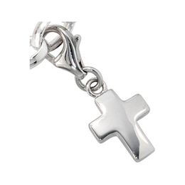 Charm Kreuz Jobo "Kreuz", silber (silber 925), Charms, Damen, Silber 925 (Sterlingsilber), 925 Silber