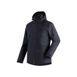 Funktionsjacke Maier Sports "Gregale DJ M", Herren, Gr. 56, blau (dunkelblau), Au&szlig;enjacke: 100% Polyester / Innenjacke: 100% Polyester, Jacken Funktionsjacke, Herren Wanderjacke wasserdicht, Outdoorjacke mit Kapuze