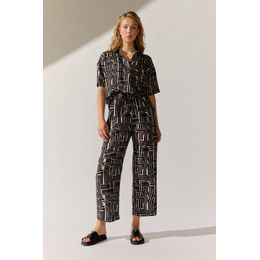 Schlupfhose THE FASHION PEOPLE, Damen, Gr. 36, Normalgr&ouml;&szlig;en, schwarz, Obermaterial: 100% Viskose., gemustert, Hosen Schlupfhose