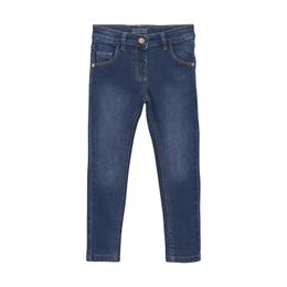 5-Pocket-Jeans Minymo "5-Pocket-Jeans MIJeans", M&auml;dchen, Gr. 104, N-Gr, blau (denim), Obermaterial: 80% Baumwolle CO. 19% Polyester PES. 1% Elasthan EL., Hosen 5-Pocket-Jeans