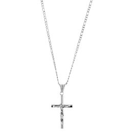Adelia&acute;s Kette ohne Anh&auml;nger ADELIA&acute;S "Herren Halskette mit Anh&auml;nger &ndash; Kreuz aus Edelstahl", silber, Halsketten, Herren, 61cm, Edelstahl, Ein stilvolles Geschenk f&uuml;r besondere Momente
