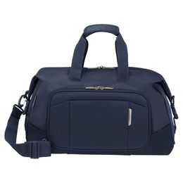 Reisetasche Samsonite "RESPARK 48", Gr. B/H/T: 48cm x 35cm x 24cm, blau (midnight blau), PET, Polyurethan (PU), unifarben, Taschen Reisetasche, Weekender Reisetasche Sporttasche mit abnehmbarem Schulterriemen