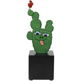 Sammelfigur Goebel "Figur James Rizzi -Cactus in Texas", gr&uuml;n (bunt), B:7cm H:22cm T:7,5cm, Porzellan, Dekofiguren