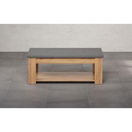 Couchtisch Home Affaire "Ambres", grau, H:46cm T:67cm, Tische, Couchtisch, Couchtisch mit 1 offenem Fach - (B/T/H) 120/67/46 cm