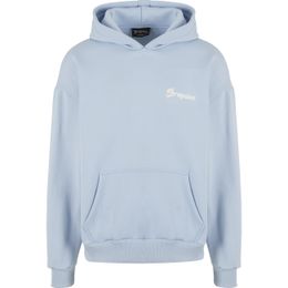Kapuzensweatshirt DROPSIZE "Dropsize Herren Dropsize Heavy Oversize Pray Love Hustle Hoodie", Herren, Gr. L, baby blau, 70% Baumwolle, 30% Polyester, bedruckt, Sweatshirts