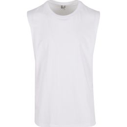 Tanktop Brandit "Brandit Brandit T-Shirt sleeveless", Herren, Gr. M, wei&szlig;, 100% Baumwolle, unifarben, normal, Rundhals, Tops Tanktop