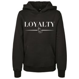 Kapuzensweatshirt MisterTee "MisterTee Herren Kids Loyalty Hoody", Jungen, Gr. 110/116, schwarz, 65% Baumwolle, 35% Polyester, unifarben, Sweatshirts