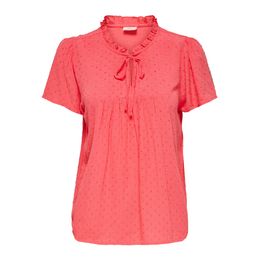 Jacqueline de Yong Kurzarmbluse JDY "JDYLIMA LIFE S/S TOP WVN NOOS", Damen, Gr. 38, dubarry, Web, Obermaterial: 100% Viskose, unifarben, loose fit normal, V-Ausschnitt, Blusen, Viskose, loose fit