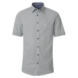 Kurzarmhemd Casamoda "Casamoda Freizeithemd Kurzarm Print", Herren, Gr. L, Normalgr&ouml;&szlig;en, blau (dunkelblau), 100% Baumwolle, bedruckt, comfort fit, Hemden