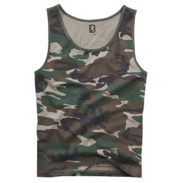 Tanktop Brandit "Brandit Herren Tank Top", Herren, Gr. 7XL, woodland, 100% Baumwolle, unifarben, normal, Tops Tanktop
