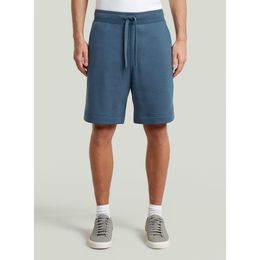 G-Star Raw Trainingsshorts G-STAR "Premium Core Sweater Shorts", Herren, Gr. L, blau (rank blau), Obermaterial: 55% Baumwolle, 45% Polyester, Hosen