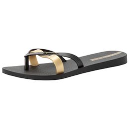 Zehentrenner Ipanema "Ipanema KIREI FEM", Damen, Gr. 35/36, schwarz, gold, Synthetik, Schuhe Zehentrenner