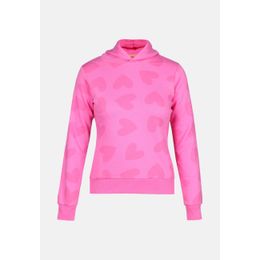 Kapuzenpullover SALZHAUT "Hoodie ANTEN", Damen, Gr. L, rosa (blossom), Obermaterial: 80% Baumwolle CO. 20% Polyester PES., Pullover Kapuzenpullover