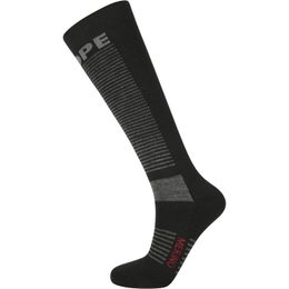 Socken SLOPE "Cordeck", Herren, Gr. 34/36, schwarz, 60% Wolle, 20% Synthetik, 18% Polyamid, 2% Elasthan, unifarben, Socken Socken, mit 4-Wege-Stretch