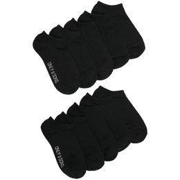Only & Sons Sneakersocken ONLY & SONS "ONSFINCH SNEAKER SOCK 10-PACK NOOS", Herren, Gr. 39-42, schwarz pack:10 schwarz, Baumwollmischung, unifarben, Socken Sneakersocken, Baumwollmischung, Einheitsgr&ouml;&szlig;e