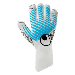 Torwarthandschuhe Uhlsport "Torwarthandschuhe FM Cybertec Ultragrip HN", Herren, Gr. 7.5, wei&szlig; (wei&szlig;, cyberblau, schwarz), Obermaterial: 81% Gummi rubber. 13% Polyester PES. 6% Nylon NY., Handschuhe