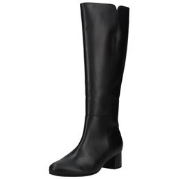 Stiefel Gabor "Gabor Stiefel Glattleder", Damen, Gr. 38, schwarz, Glattleder, Schuhe Stiefel
