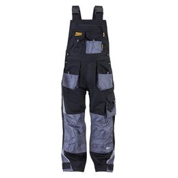 Arbeitshose Terratrend Job "Latzhose", Kinder, Gr. 116, EURO, schwarz (schwarz, grau), Obermaterial: 65% Polyester PES. 35% Baumwolle CO., Hosen Arbeitshose