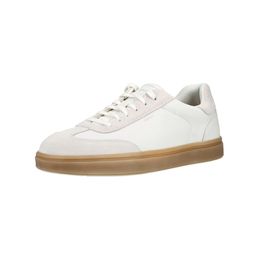 Sneaker Geox "Geox Sneaker Leder/Textil", Herren, Gr. 42, wei&szlig;, Leder, Textil, Schuhe Sneaker