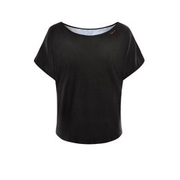 Sporttop WINSHAPE "DT108LS", Damen, Gr. M, bunt (colourful tiger, schwarz), 85% Polyester, 15% Elasthan, Rundhals, Tops Sporttop, Functional Soft and Light