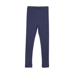 Leggings Minymo "Leggings MILeggings", M&auml;dchen, Gr. 104, N-Gr, blau (schwarz navy), Obermaterial: 48% Baumwolle CO. 48% Modal CMD. 4% Elasthan EL., Hosen Leggings
