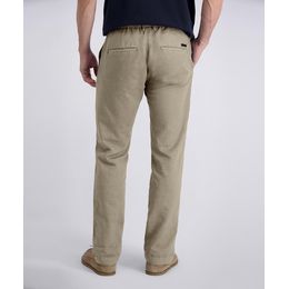 Leinenhose Pierre Cardin "Chino Clemont Leinen Mix", Herren, Gr. 32, L&auml;nge 32, beige (oyster gray), Web, Obermaterial: 55% Leinen, 45% Baumwolle, unifarben, regular fit lang, Hosen, mit elastischem Bund und Kordelzug
