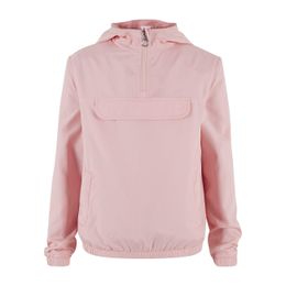 Allwetterjacke Urban Classics "Urban Classics Damen Girls Basic Pullover Jacket", Jungen, Gr. 146/152, lemonadepink, 100% Polyester, unifarben, normal, ohne Ausschnitt, Jacken