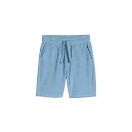 Marc O'Polo Shorts MARC O'POLO "aus reiner Bio-Baumwolle", Jungen, Gr. 116/122, Normalgr&ouml;&szlig;en, blau, Obermaterial: 100% Baumwolle, unifarben, relaxed fit knielang, Hosen Shorts