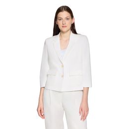 Kurzblazer Betty Barclay "Damen mit 3/4 Arm", Damen, Gr. 36, rohwei&szlig;, Obermaterial: 59% Baumwolle, 39% Viskose, 2% Elasthan. Futter: 100% Polyester, tailliert normal, Blazer Kurzblazer