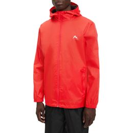 Regenjacke McKINLEY "HE.-REGENJACKE KEREOL V M", Herren, Gr. M, rot, Obermaterial: 100% Polyester, Jacken Regenjacke, sportlicher Stil, mit AQUAMAX-Technologie, winddicht, atmungsaktiv