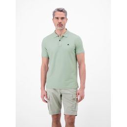 Poloshirt Lerros "COOL & DRY", Herren, Gr. L, bay gr&uuml;n, Single Jersey, Obermaterial: 60% Baumwolle, 40% Polyester, unifarben, normal h&uuml;ftbedeckend, Rundhals, abgesteppte Kante, Shirts, mit Logo-Stickerei