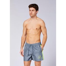 Badeshorts Chiemsee, Herren, Gr. L (52/54), grisaille, 100% Polyester, Badehosen Badeshorts