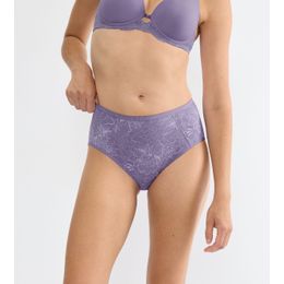Slip Triumph "Amourette Charm T Maxi02", Damen, Gr. 42, lila, Microtouch, Obermaterial: 76% Polyamid, 22% Elasthan, 2% Modal, Unterhosen Slip, Stretch-Spitze