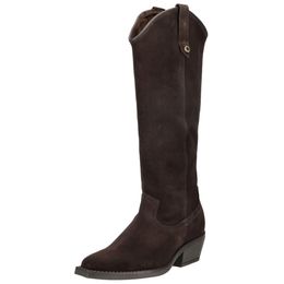 Bikerboots Steve Madden "Steve Madden Stiefel Veloursleder", Damen, Gr. 37, braun, Veloursleder, Schuhe Bikerboots