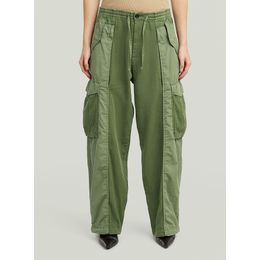 G-Star Raw Cargohose G-STAR "Fabric Mix Cargohose", Damen, Gr. 25, four leaf clover gd, Obermaterial: 65% Baumwolle, 35% Polyester, Hosen Cargohose